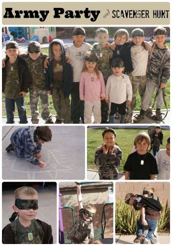 Army Birthday Party Idea (& Scavenger Hunt) | Somewhat Simple
