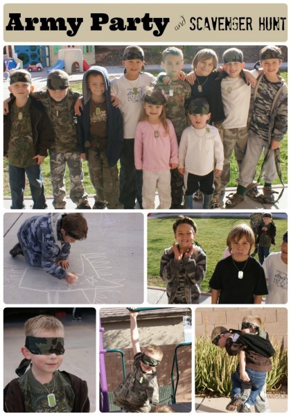Army Birthday Party Idea (& Scavenger Hunt) | Somewhat Simple