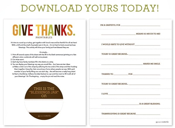 Gratitude Jar Free Printable Download | Somewhat Simple Gratitude Jar Free Printable Download | Somewhat Simple