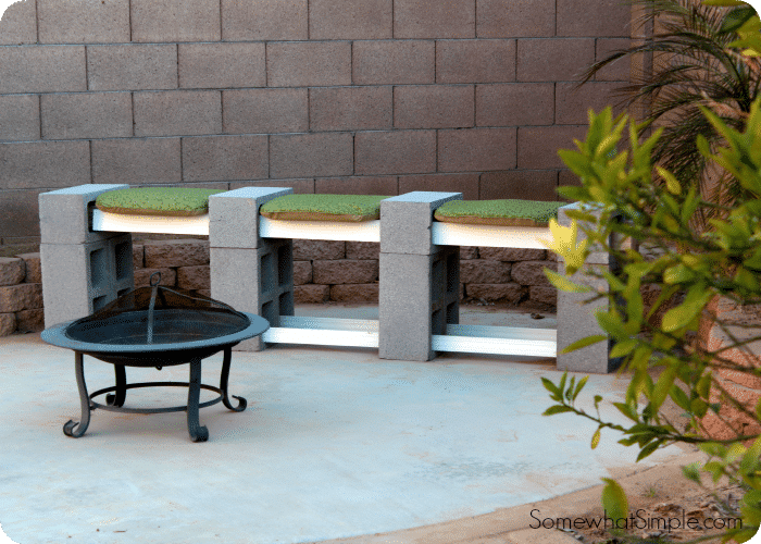 DIY Cinder Block Bench (Only 4 Materials) | Somewhat Simple DIY Cinder Block Bench (Only 4 Materials) | Somewhat Simple