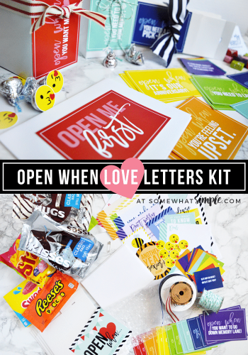 Open When Letters DIY Kit (Printable) | Somewhat Simple