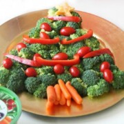 Christmas Tree Veggie Tray (5 Min Prep) - Somewhat Simple