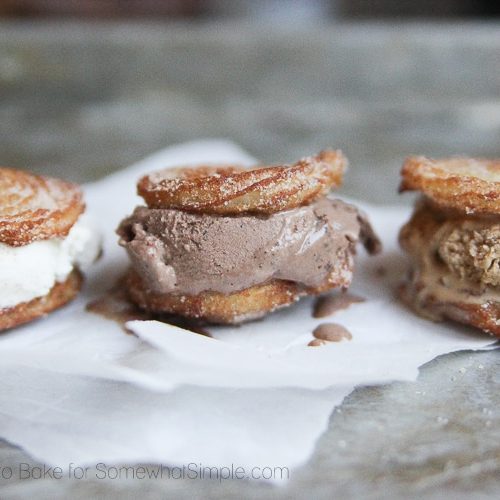 Churro Ice Cream Sandwiches - Somewhat Simple