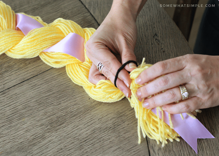 Rapunzel Wig Tutorial (Easy Tangled Costume) - Somewhat Simple
