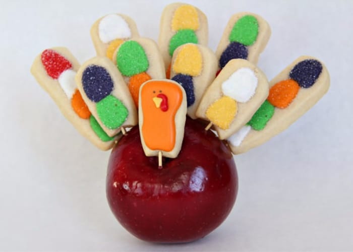 Cookie Gumdrop Turkeys (Festive Kids Craft) | Somewhat Simple