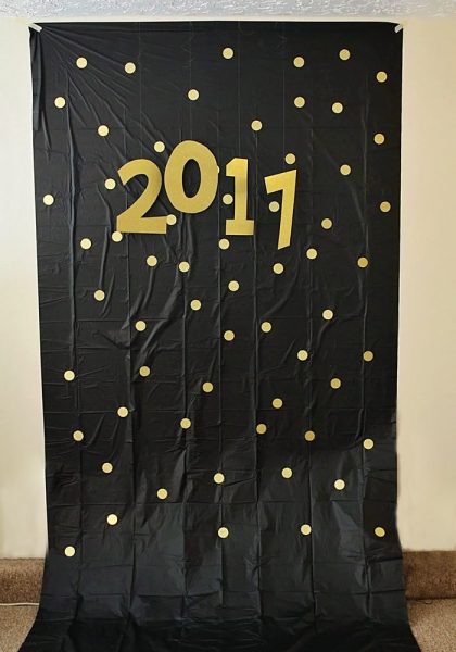 Easy DIY New Year's Eve Photo Backdrop - Somewhat Simple