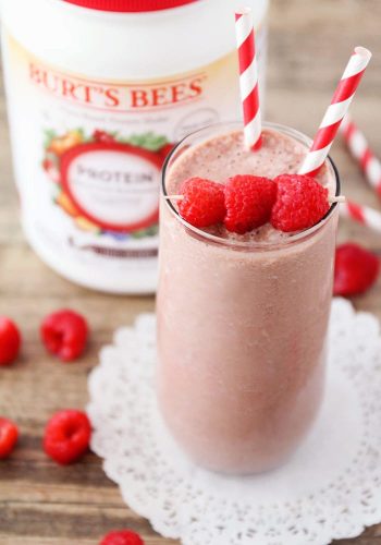 Raspberry Chocolate Protein Shake - Somewhat Simple
