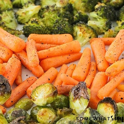 EASIEST Oven Roasted Vegetables | Somewhat Simple
