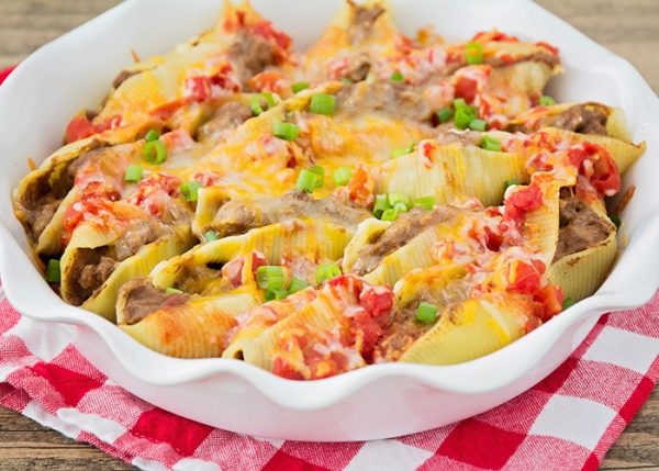 EASIEST Taco Stuffed Pasta Shells (+Video) | Somewhat Simple