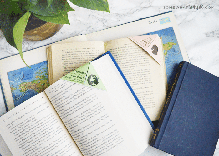 Free Printable Bookmarks - from Somewhat Simple