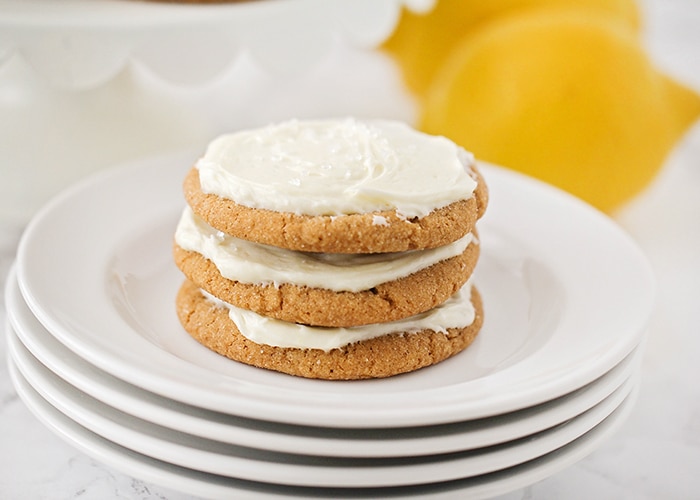 Ginger Cookies Recipe with Lemon Cream - Somewhat Simple