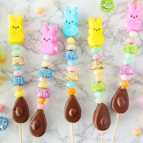 Easy DIY Easter Candy Kabobs | Somewhat Simple