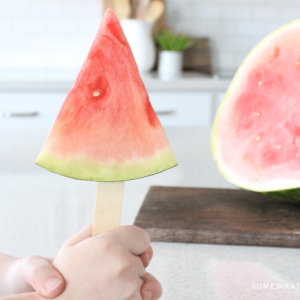 Watermelon on a Stick (Healthy Snack) | Somewhat Simple