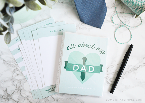 All About My Dad Printable Book - Somewhat Simple