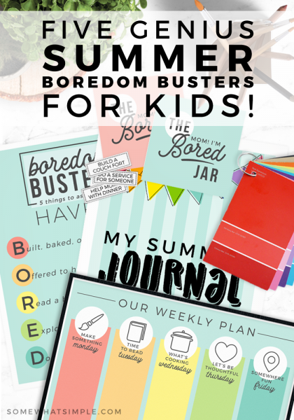 Summer Printables - 5 Favorite Boredom Busters for Kids