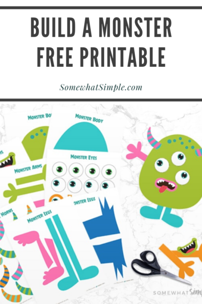 Build A Monster Free Printable Craft Kit | Somewhat Simple