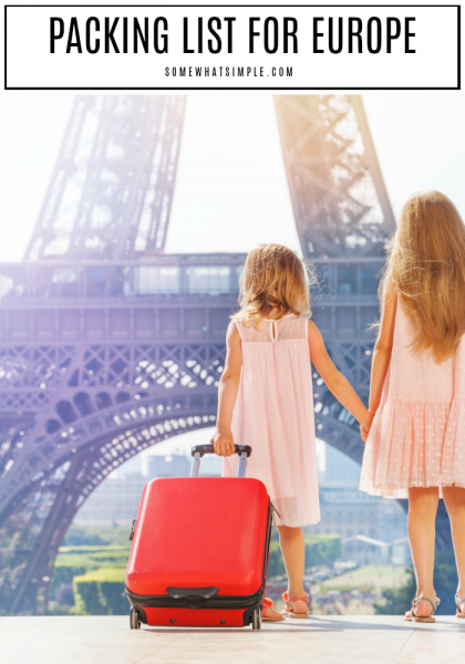 Packing List For Europe (Fits In A Backpack) | Somewhat Simple