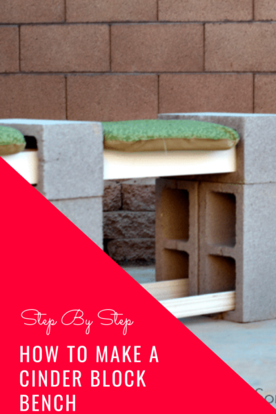 How To Make A Cinder Block Bench (Build In 10 Min) | Somewhat Simple