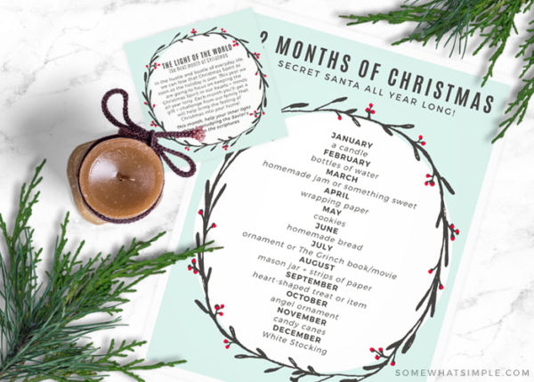 12 Months of Christmas - Secret Santa all Year - Somewhat Simple