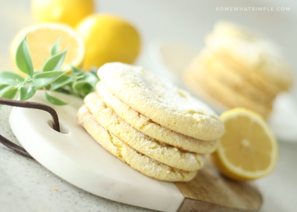 Lemon Cake Mix Cookies - ONLY 3 Ingredients | Somewhat Simple