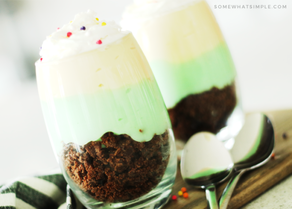 St. Patrick's Vanilla Pistachio Parfait Recipe | Somewhat Simple