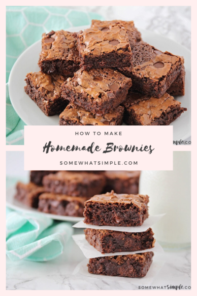 BEST Homemade Brownies Recipe (From Scratch) | Somewhat Simple