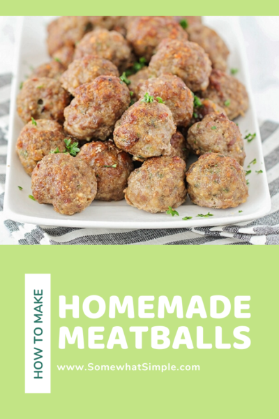 Easy Homemade Meatballs Recipe | Somewhat Simple