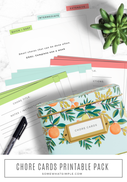 How to Clean Your House (FREE Cleaning Cards) - Somewhat Simple