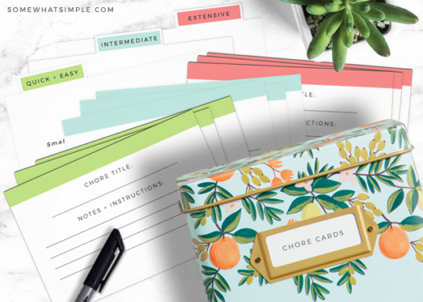 How to Clean Your House (FREE Cleaning Cards) - Somewhat Simple