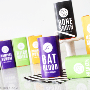 Halloween Juice Box Labels (Printable) - Somewhat Simple