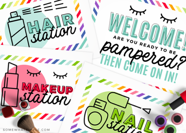 Pamper Me Pajama Party - from Somewhat Simple