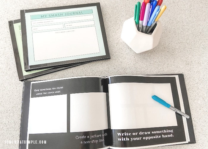 Smash Journal for Kids with 50 Prompts- from Somewhat Simple