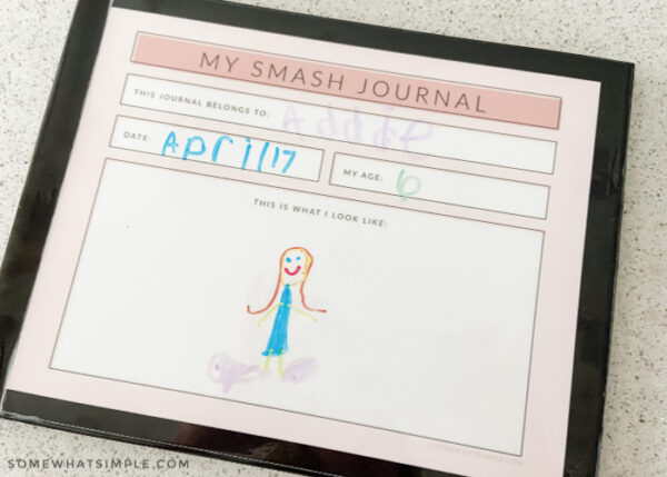 Smash Journal for Kids with 50 Prompts- from Somewhat Simple