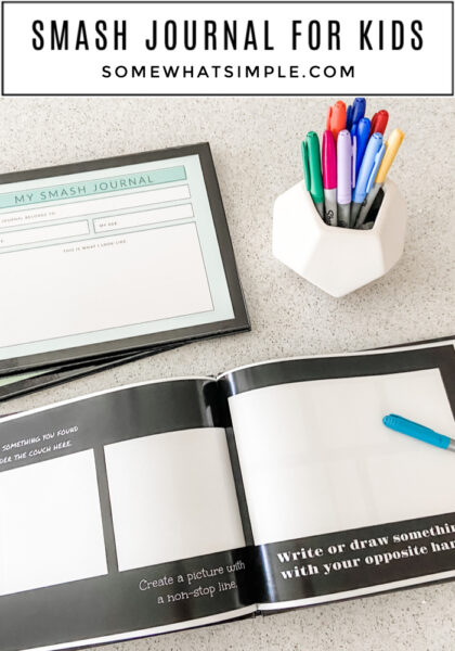 Smash Journal for Kids with 50 Prompts- from Somewhat Simple