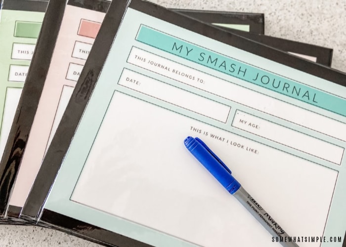 Smash Journal for Kids with 50 Prompts- from Somewhat Simple