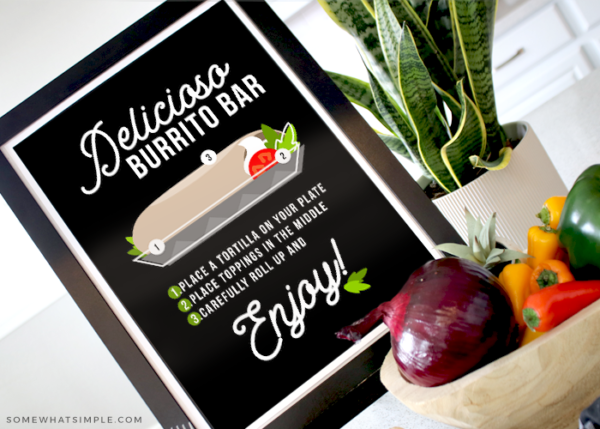 Build Your Own Burrito Bar (Easy Dinner Idea) | Somewhat Simple