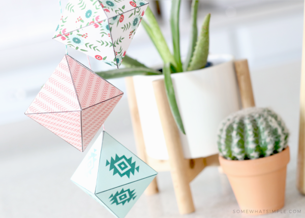 DIY Mini Piñatas (FREE Printable) | from Somewhat Simple