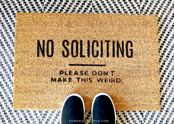 DIY Funny Welcome Mat with Cricut - Somewhat Simple