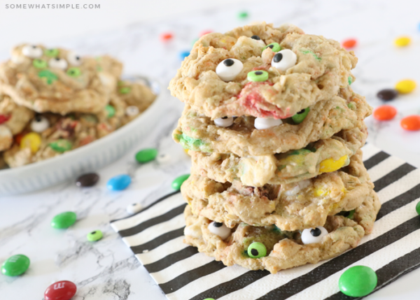 Easy Monster Cookies (Soft & Chewy) - Somewhat Simple
