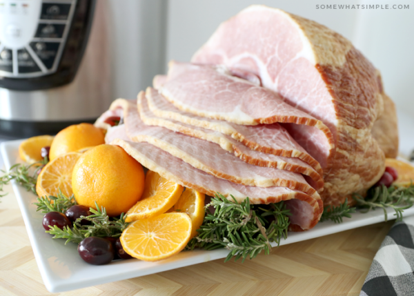 Instant Pot Ham with Brown Sugar Glaze Recipe | Somewhat Simple