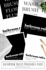 Printable Bathroom Rules Sign - Somewhat Simple