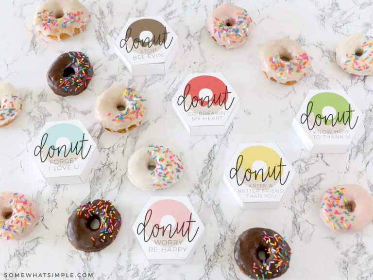 Donut Thank You Printables - from Somewhat Simple