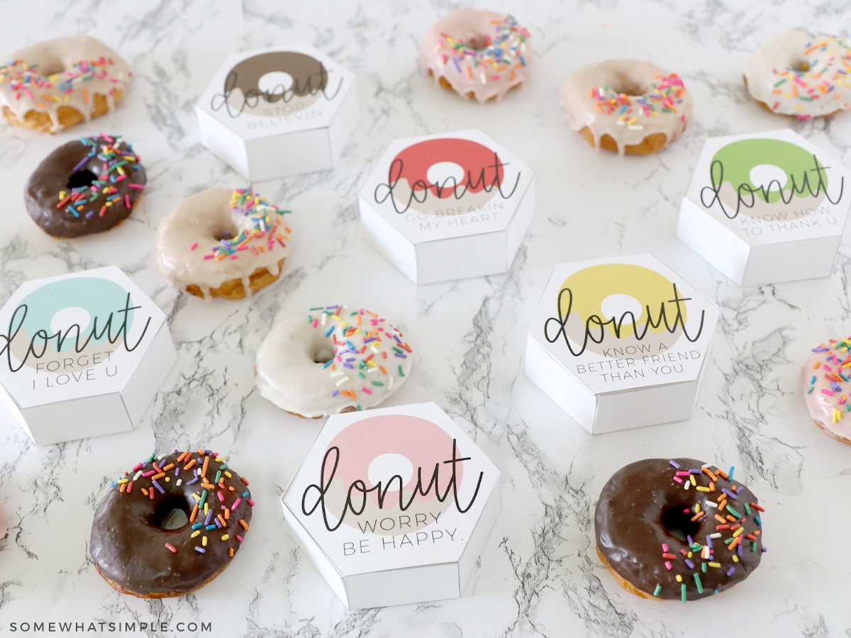 Donut Thank You Printables - from Somewhat Simple