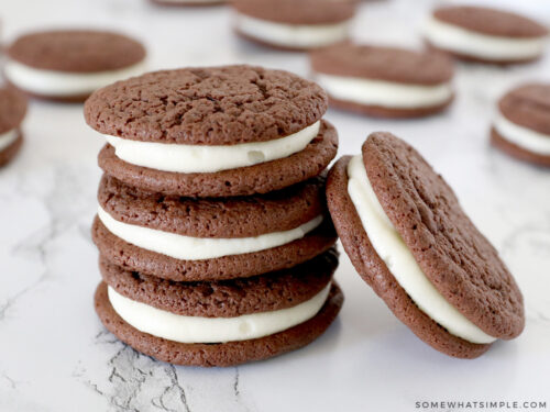 Homemade Oreo Cakesters (Whoopie Pies) - Somewhat Simple