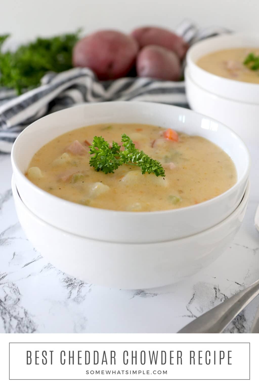 Potato Cheddar Soup - Somewhat Simple