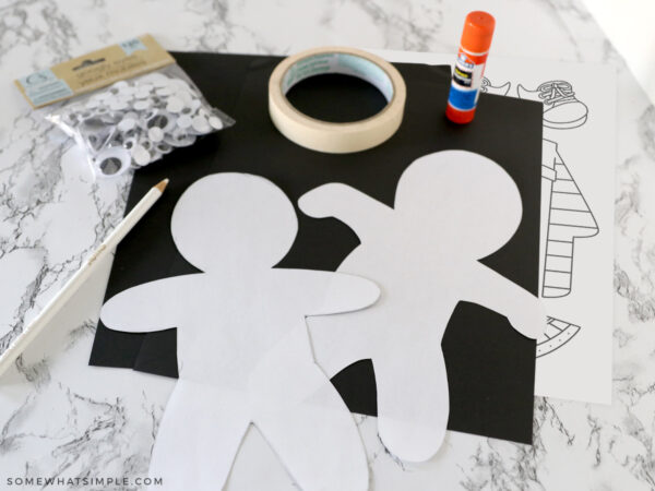 Masking Tape Mummy Craft - from Somewhat Simple
