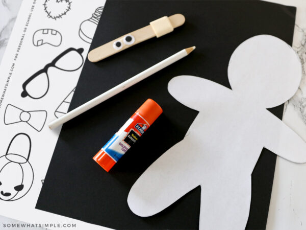 Masking Tape Mummy Craft - from Somewhat Simple