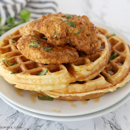 Simple and Quick Chicken and Waffles - Somewhat Simple
