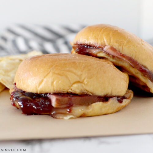 Grilled Ham and Jam Sandwich - from Somewhat Simple