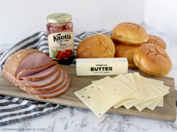 Grilled Ham and Jam Sandwich - from Somewhat Simple